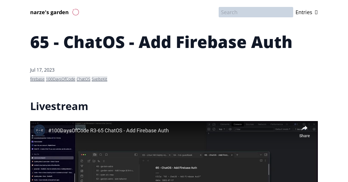 65 - ChatOS - Add Firebase Auth 65 - ChatOS - Add Firebase Auth